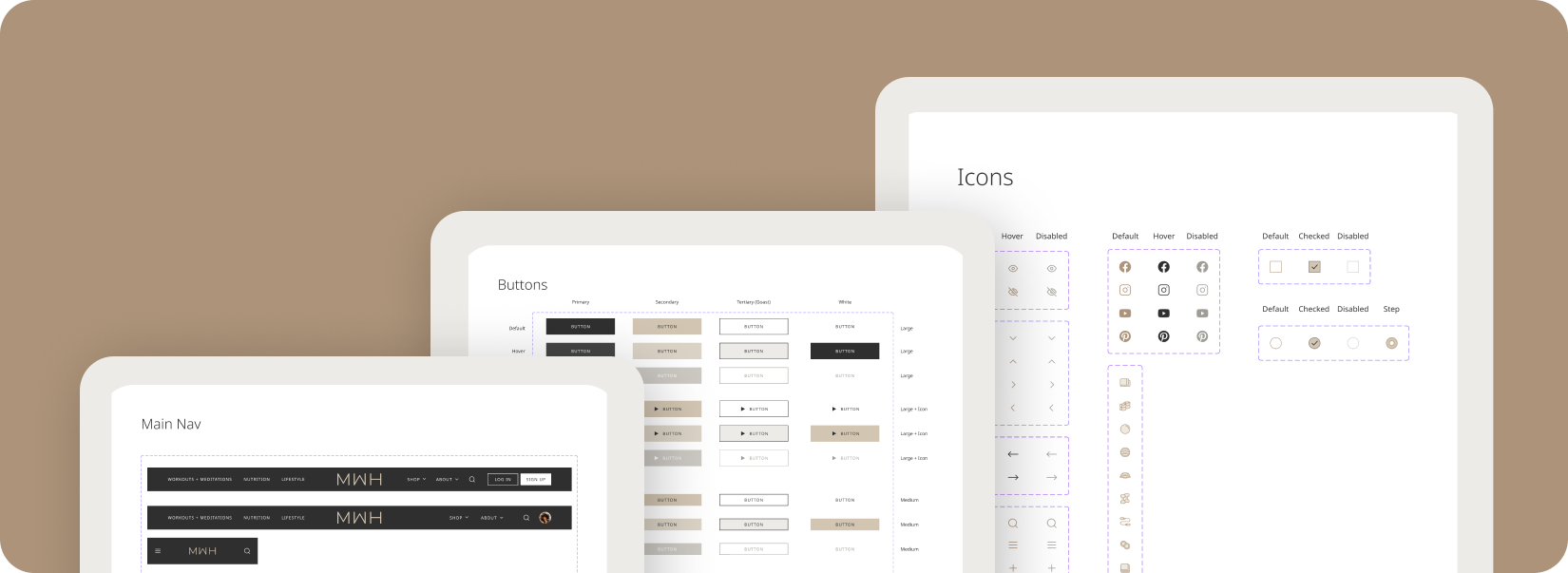 Design Systems by Heady - MWH Mobile App & Website